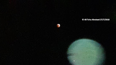I took a photo for Jupiter during Lunar eclipse 2018