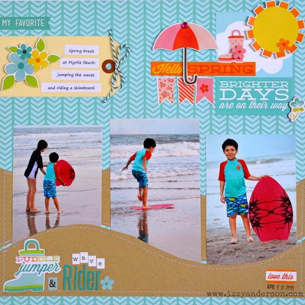 My Creative Scrapbook: A Summer Layout Tutorial by Izzy Anderson