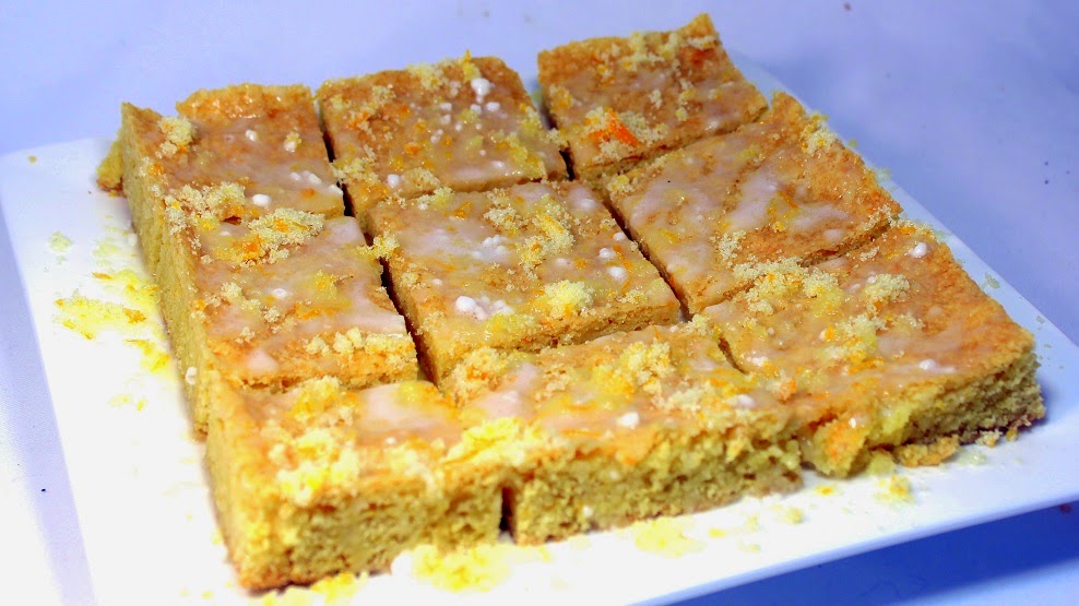 52 Ways to Cook: Orange Drizzle Cake Squares - 52 Cakes and Pies
