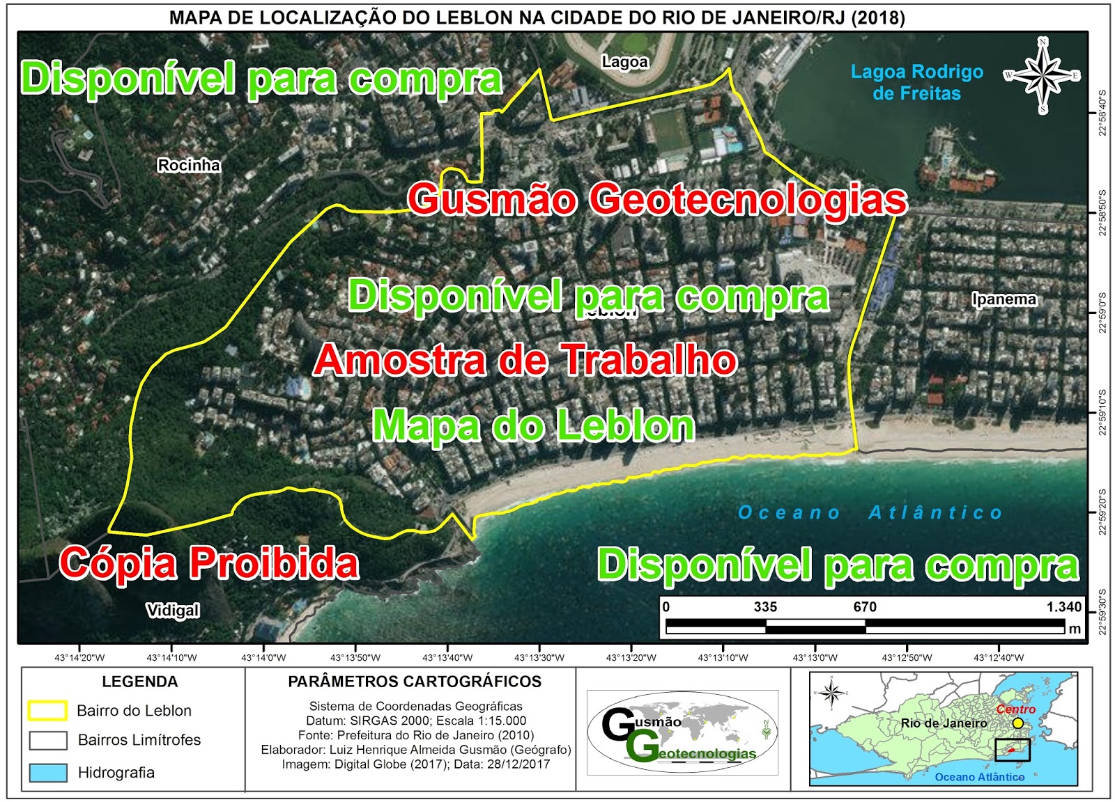 Geografia e Cartografia Digital: Mapas Incríveis do Leblon e do Jardim ...