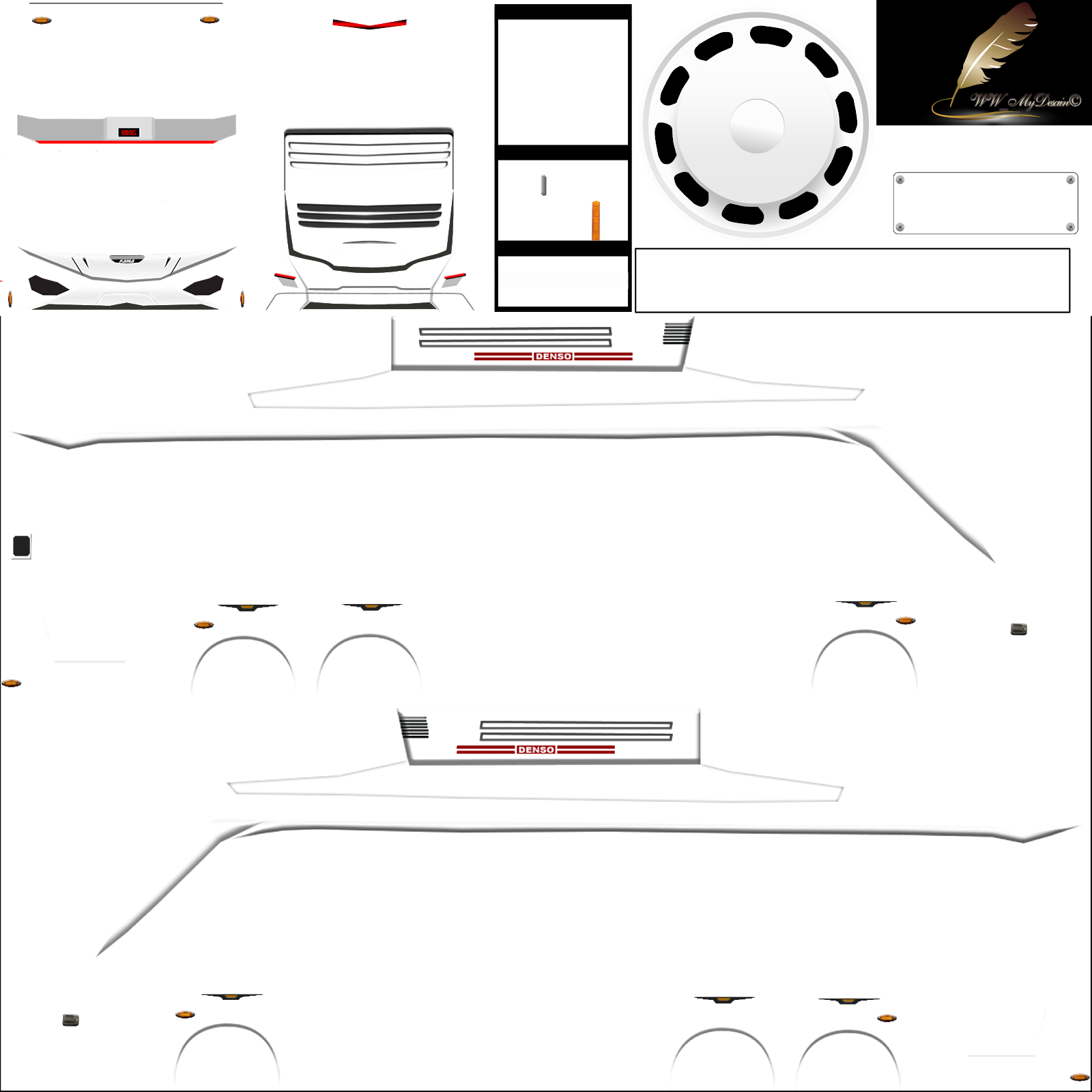 Download Livery 3D Livery Polos Bus Simulator Indonesia - Bagus ID