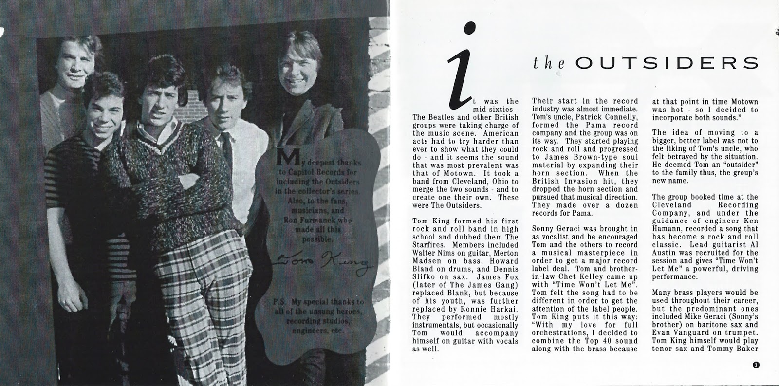 Pop On The Run: Garage Pop, Blue Eyed Soul: The Outsiders (US band ...