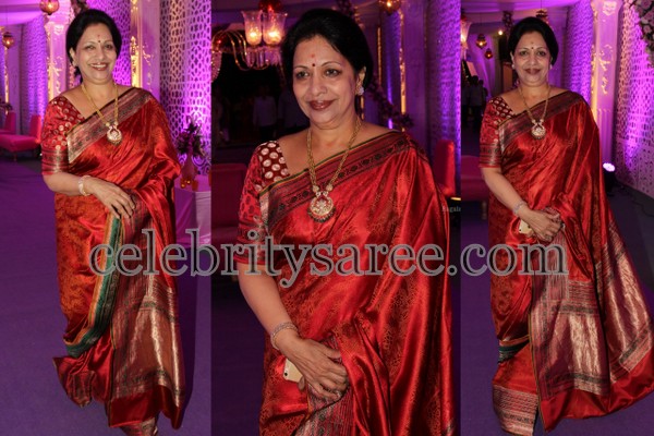 Indira Maroon Red Silk Saree - Saree Blouse Patterns