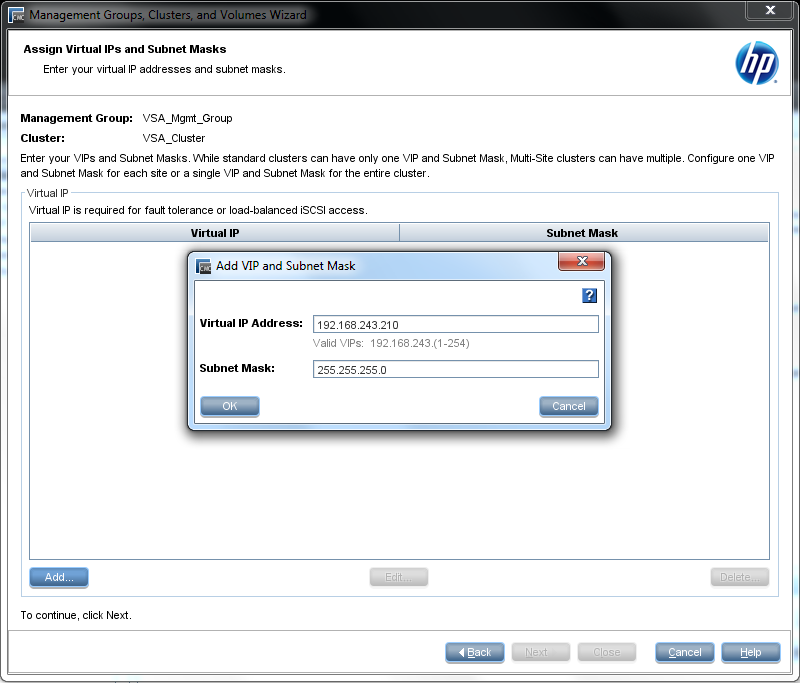 Hostile Coding: VMware: HP StoreVirtual VSA Part3 - Management Groups Clusters and Volumes