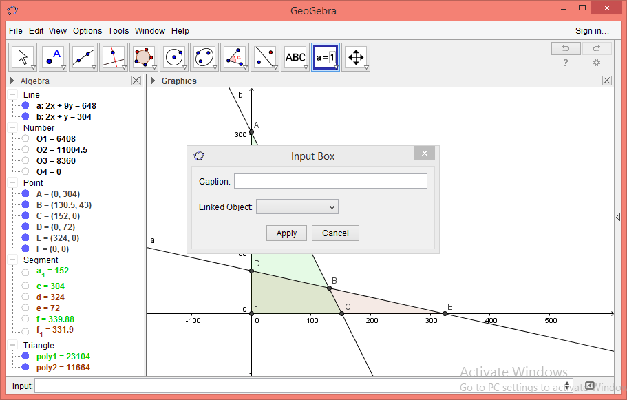 Tutorial Menyelesaikan Program Linear Menggunakan Geogebra ~ MEDIA PEMBELAJARAN MATEMATIKA