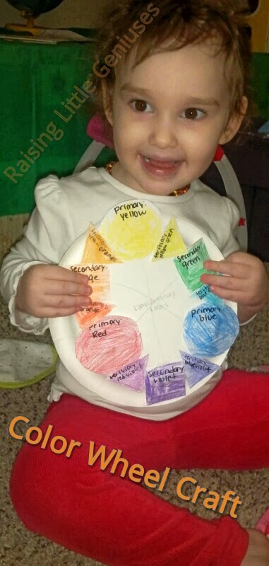 Raising Little Geniuses: Color Wheel Craft