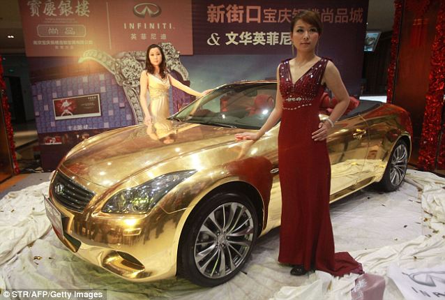 Kuweight 64: 24 CARAT GOLD PLATED LUXURY SPORTS CAR INFINITI G 37