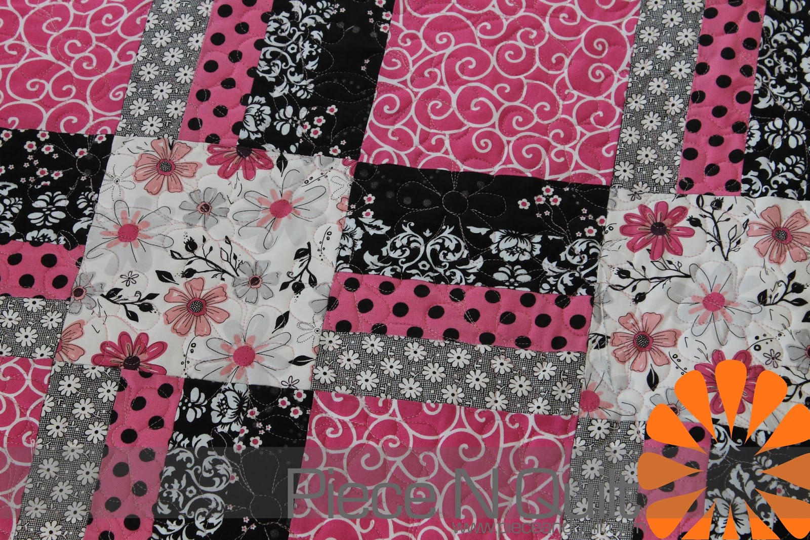 Piece N Quilt: Groovy Flowers Pantograph Pattern