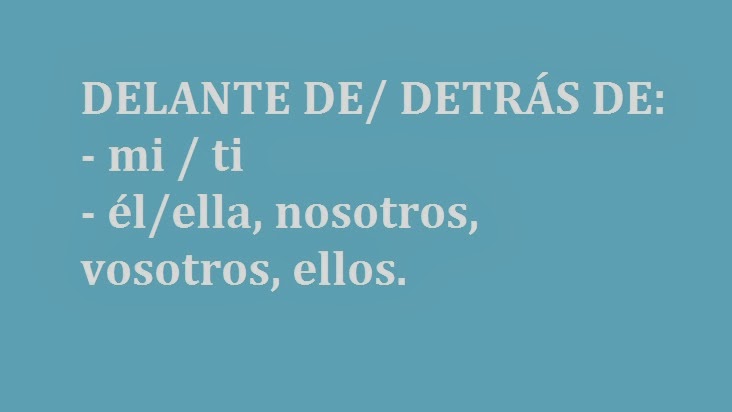 ¿Delante mía/o o delante de mí?