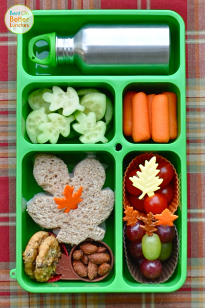 Go Green Fall Leaf Lunch | BentOnBetterLunches