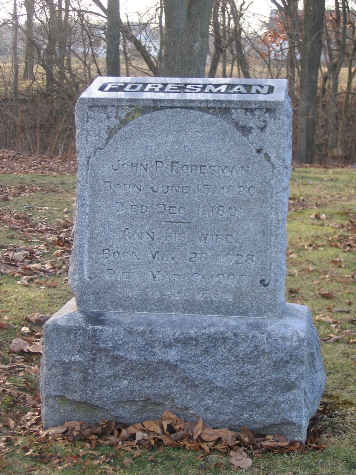 Beth's Genealogy Blog: September Ancestor: John Piatt Foresman