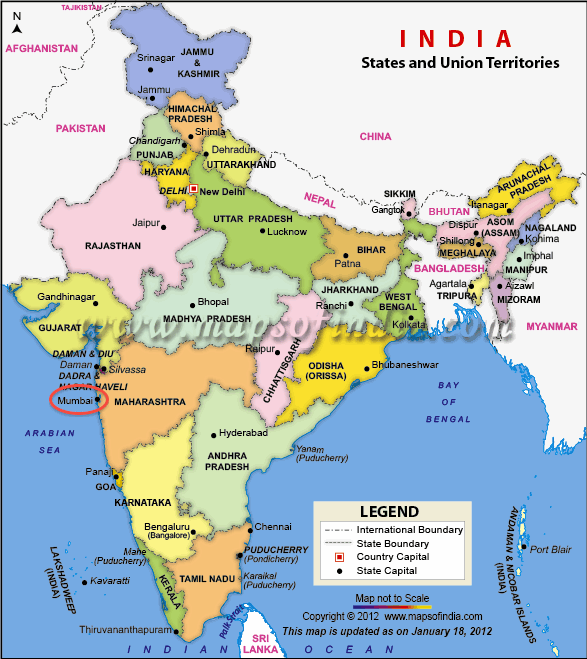 Mumbai Map India