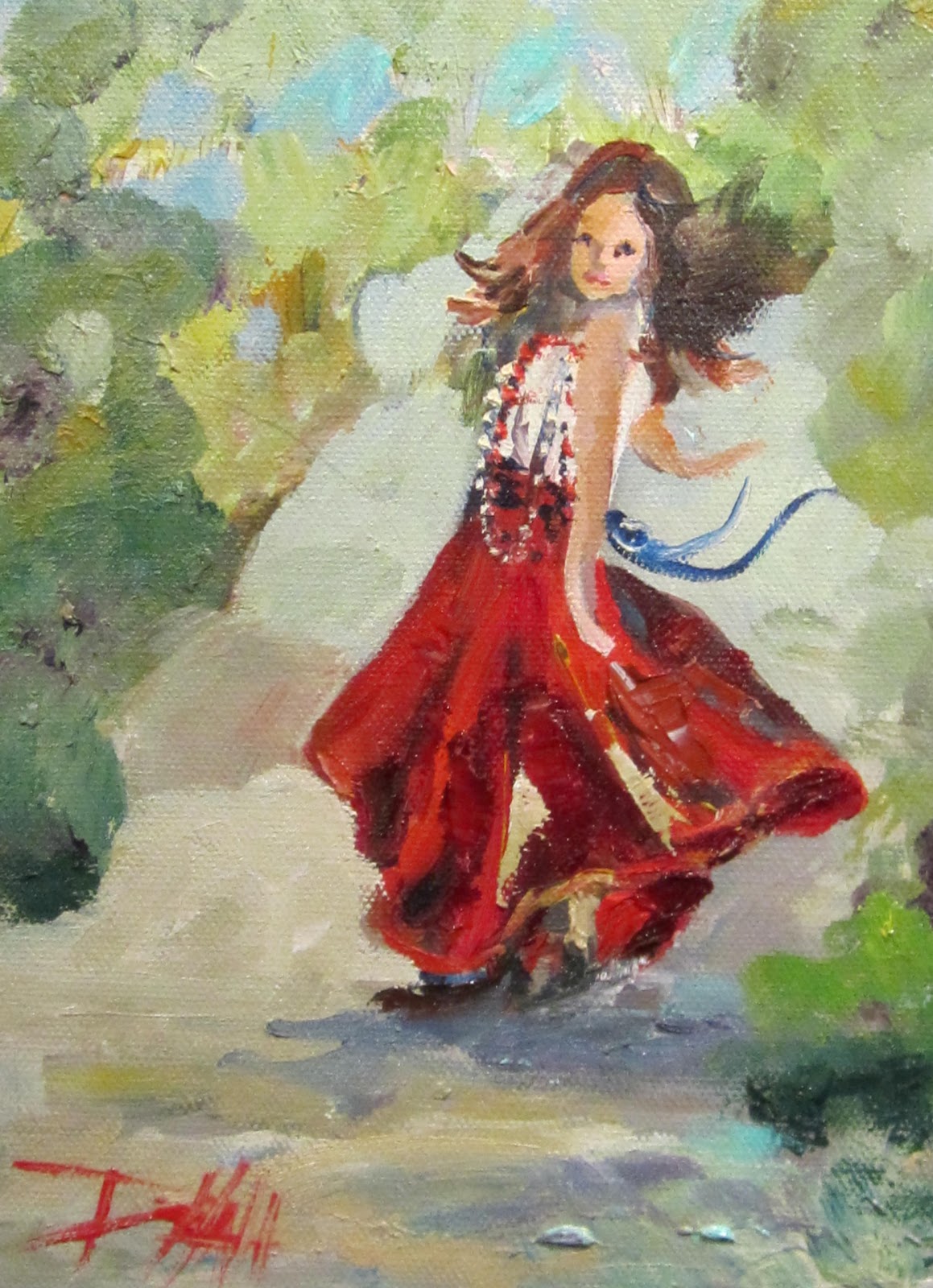 Painting of the Day, Daily Paintings by Delilah: Gypsy Dance