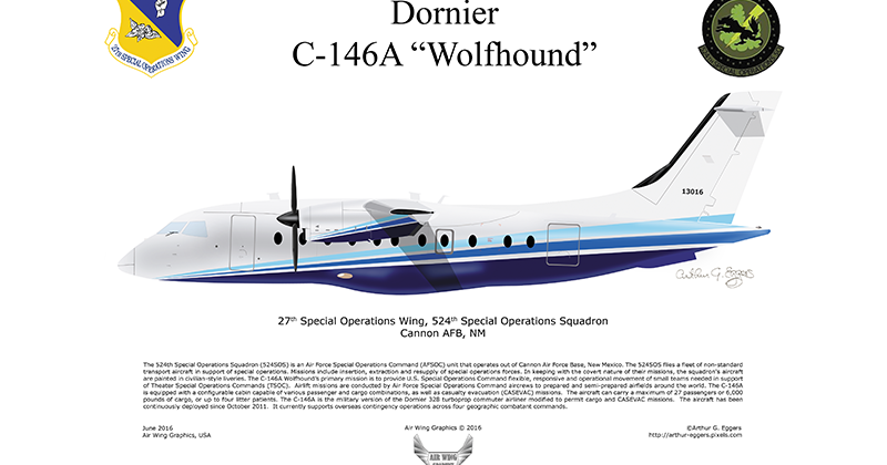 Air Wing Graphics: Dornier C-146A Wolfhound, Cannon AFB, NM