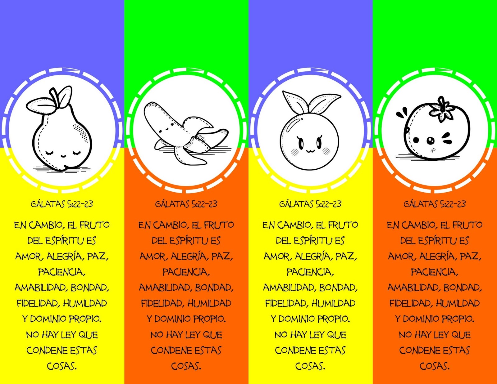 Biblia Ideas: Frutos de Espiritu Santo