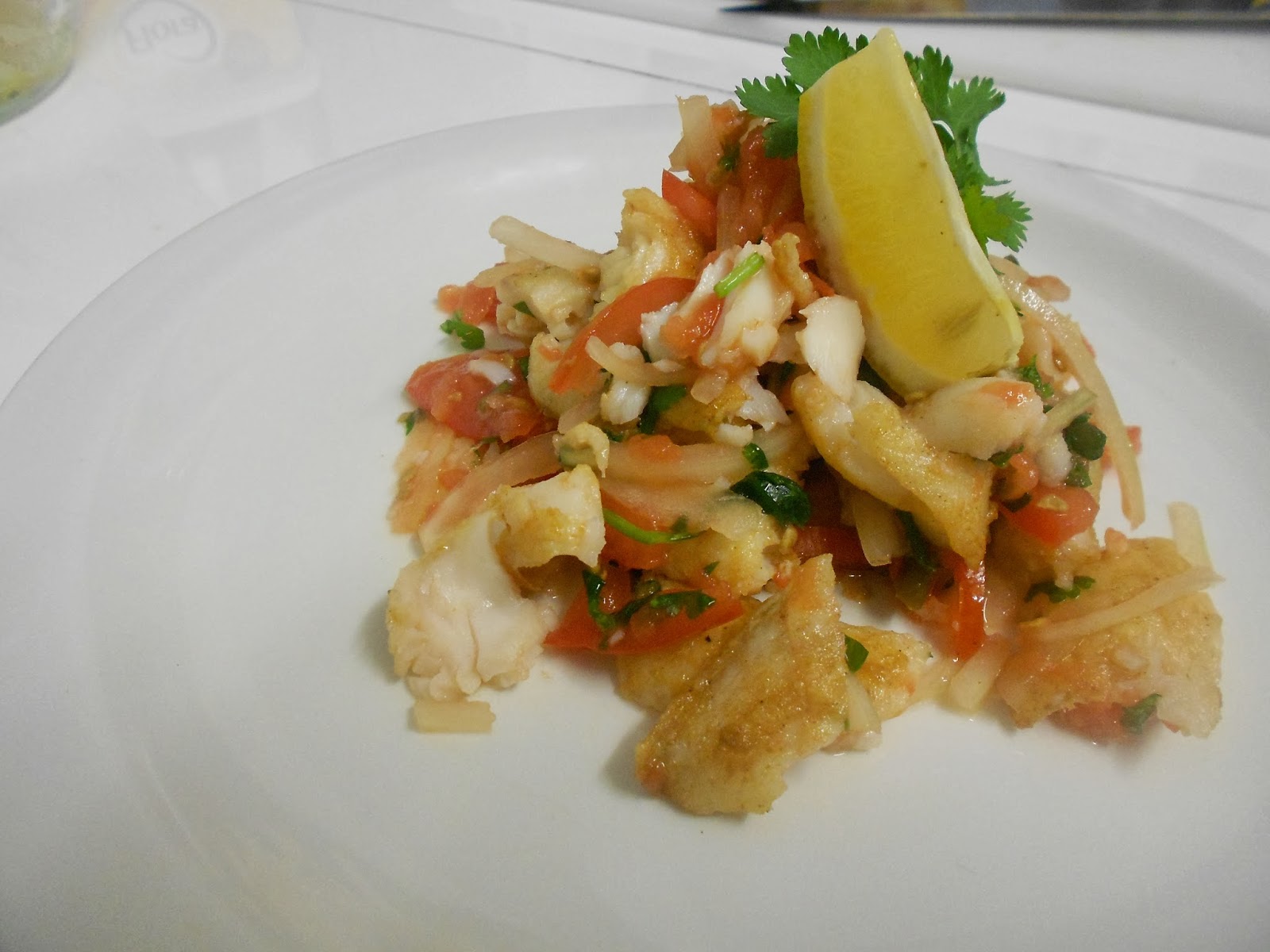 Mauritian modern delish and recipe : Mauritian fish salad ( exotic )