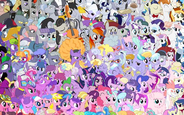 Equestria Daily - MLP Stuff!: Giant Collage of All the Ponies in a ...