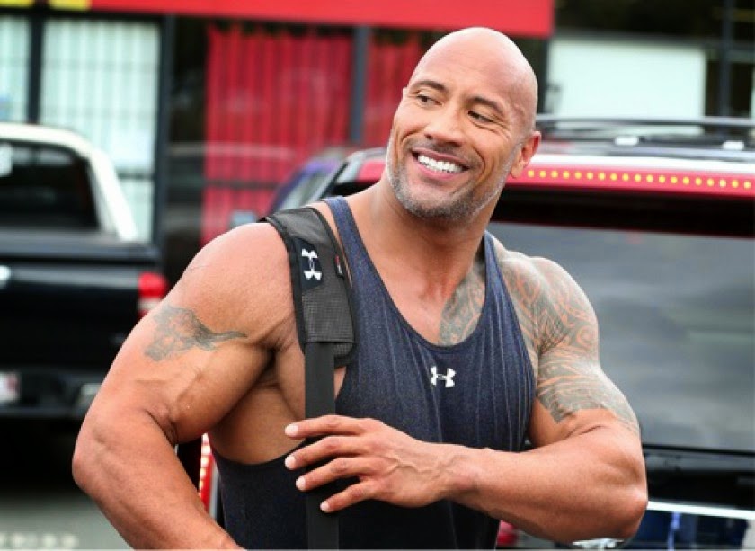 Celebrities and bodybuilding photos: Bodybuilding With Dwayne Johnson
