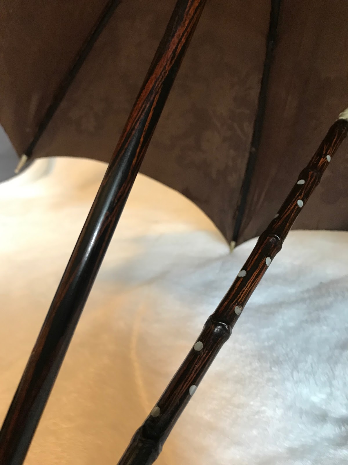 A Time in History: Two 1840's Folding Parasols and a Parasol Box