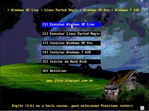 jlteckinformatica: Window XP Live CD + Parted Magic Live CD + Window XP ...