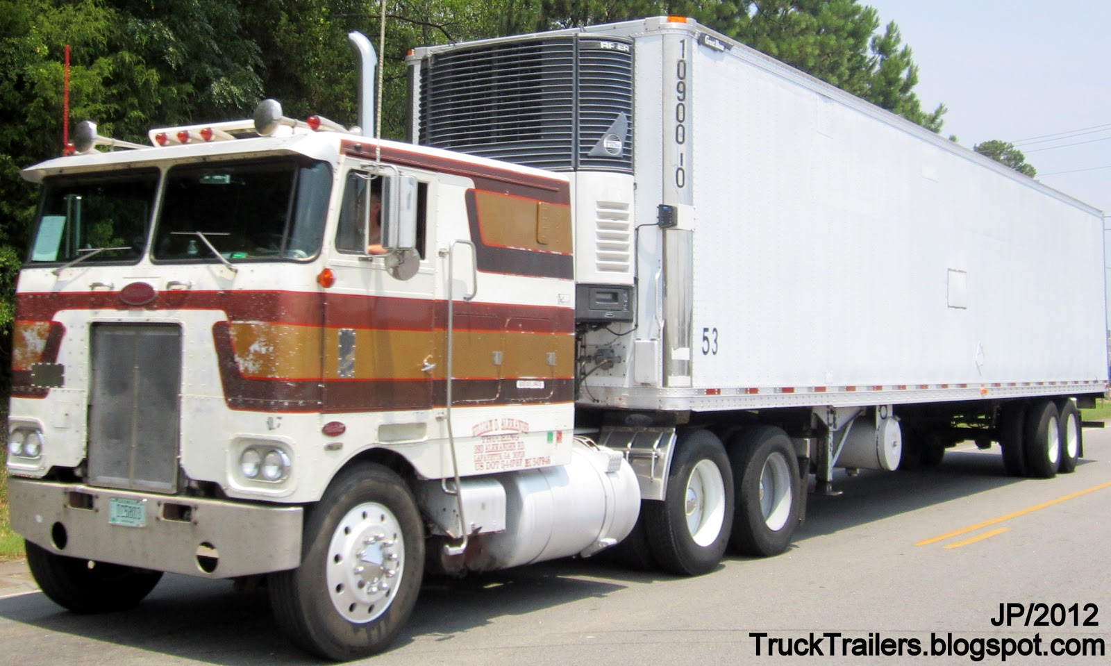 TRUCK TRAILER Transport Express Freight Logistic Diesel Mack Peterbilt ...