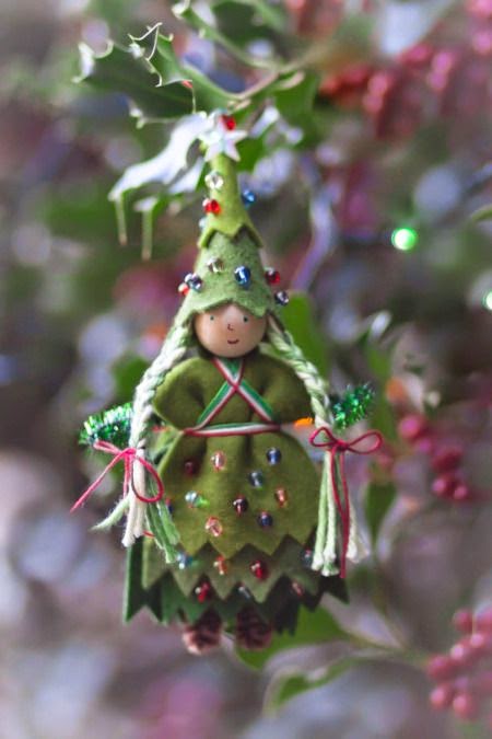 Christmas Stuff: Christmas Tree Fairy by Lenka at Forest Fairy Crafts