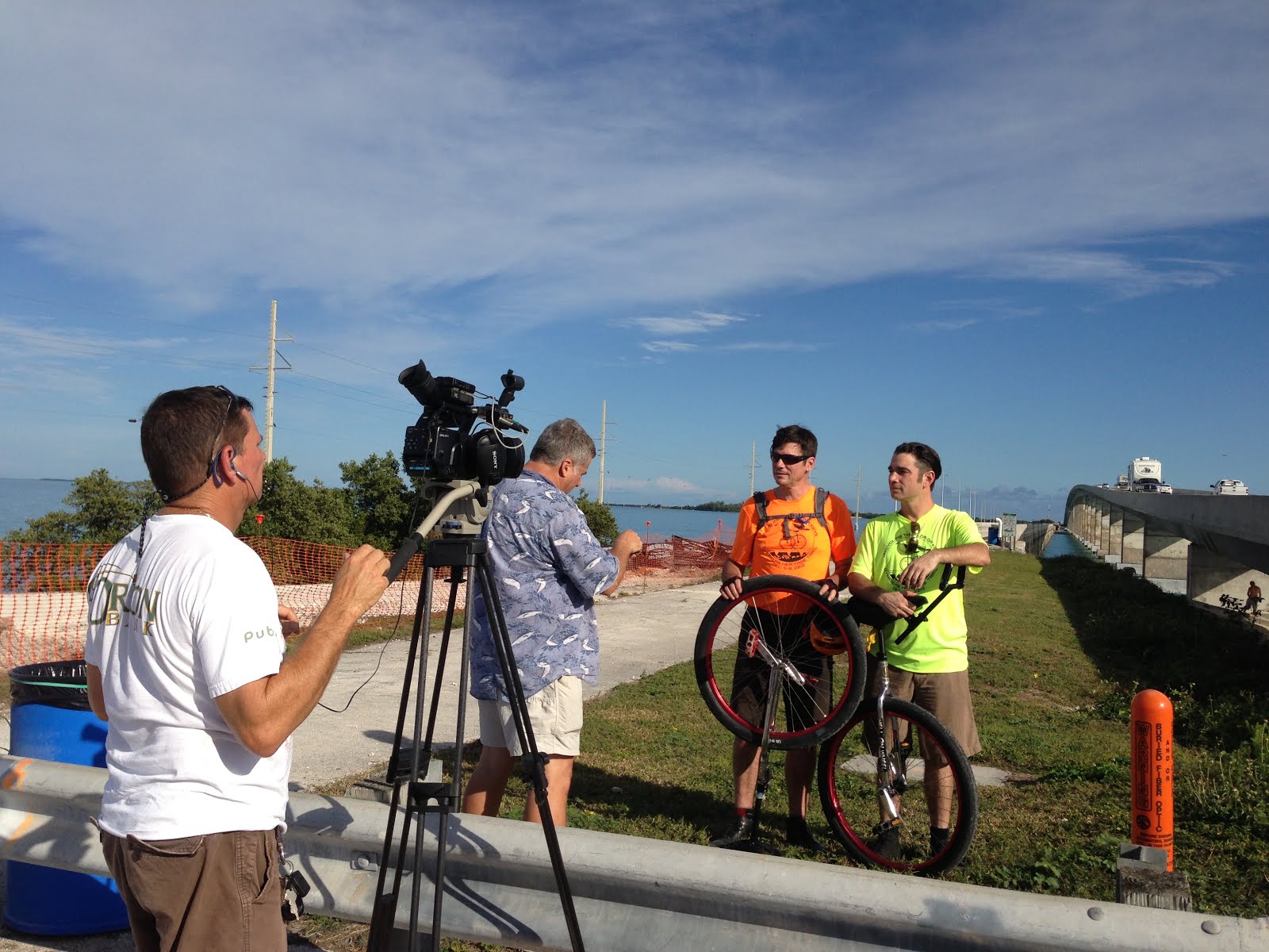 Unicycle Bridge Tour: Florida Keys Bridge #13 Channel Five Bridge MM72