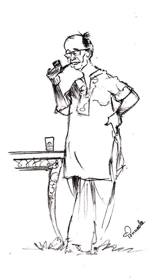 CHODAVARAMNET: R.K.LAXMAN FAMOUS CARTOONIST PENCIL SKETCH BY SRI PVR ...