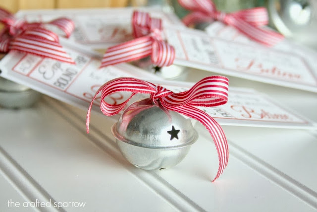 Polar Express Bell Favors & Printable Tags - The Crafted Sparrow