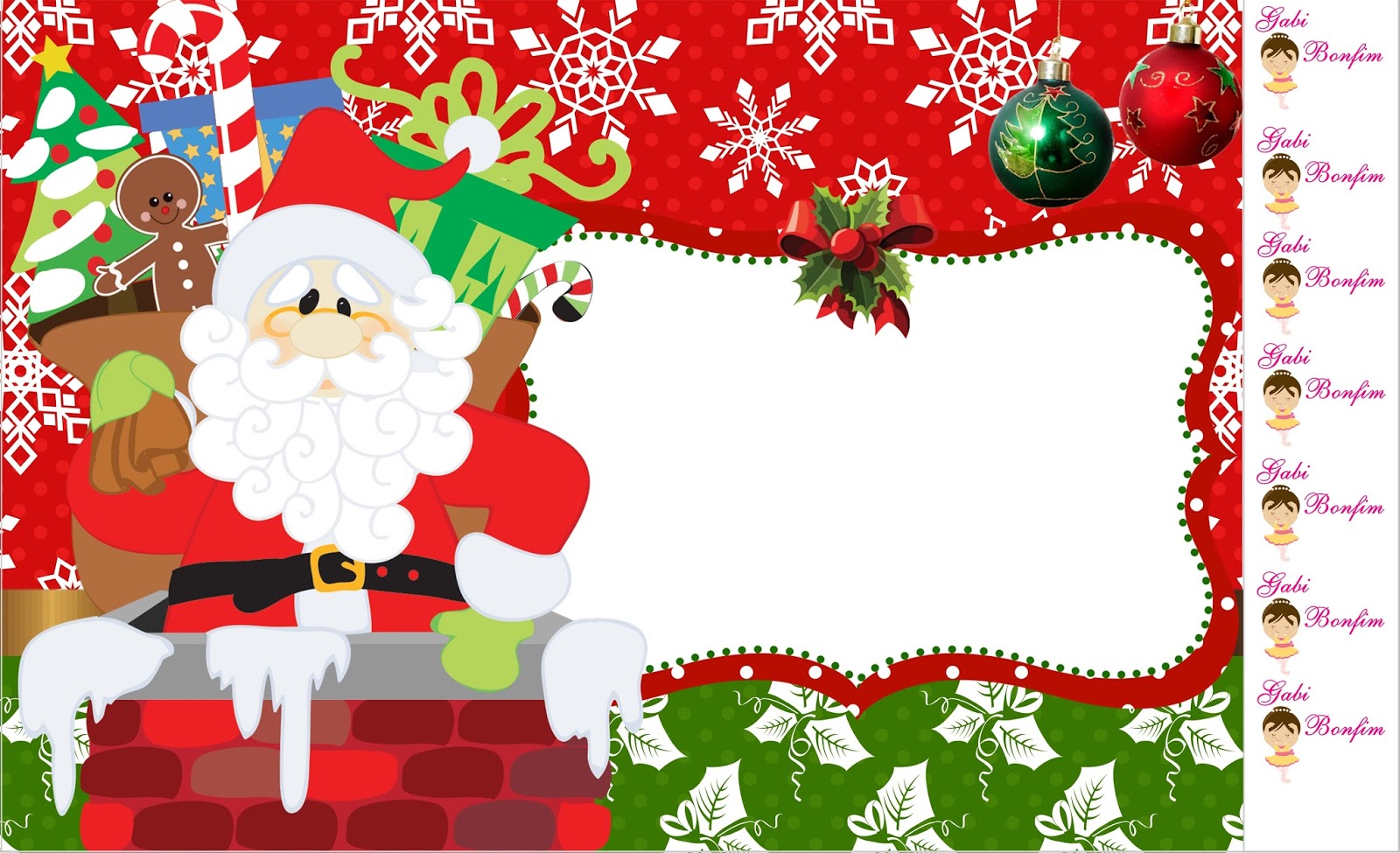 Fazendo a Propria Festa: Kit de Personalizados Tema : Natal ( Gratuito )