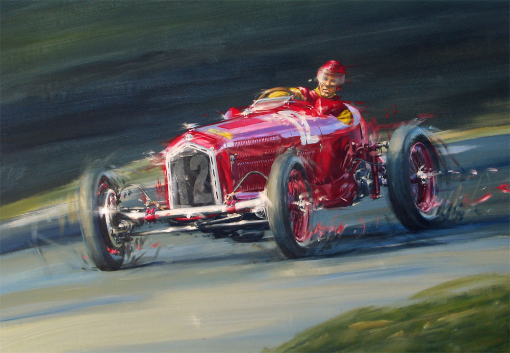 La Galleria Pall Mall London: Alfa P3 driven by tazio Nuvolari by Klaus ...