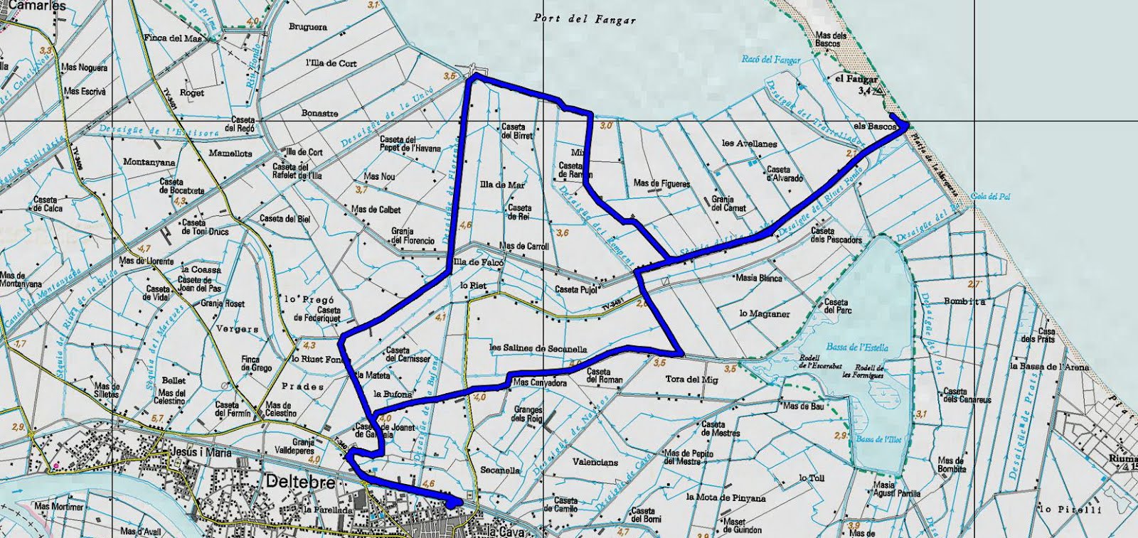 Pedalant la gent s'entén: Deltebre-Illa de Mar-Peninsula del Fangar-La ...