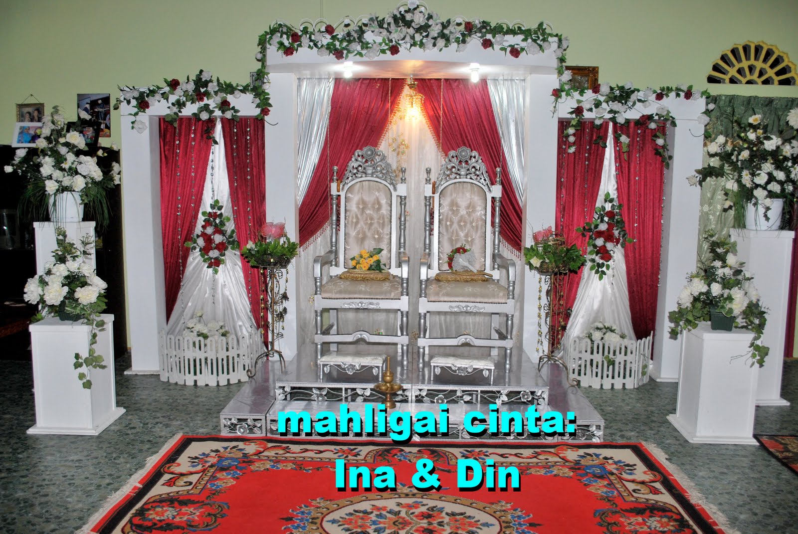 BUTIK PENGANTIN COMEL: INA & DIN - MAROON SILVER