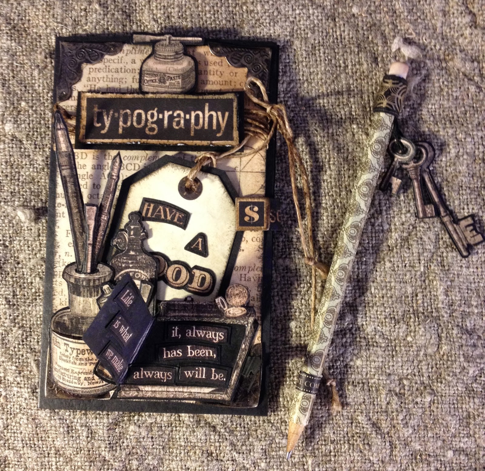 Graphic 45 Typography Whats in the desktop drawers | annes ...