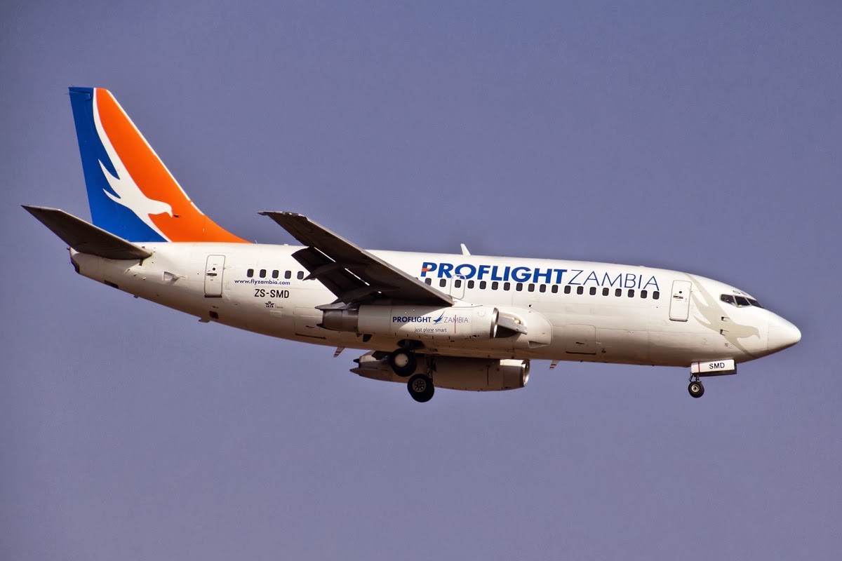 Flyingphotos Magazine News: Proflight Zambia's first B737-200Adv ready ...