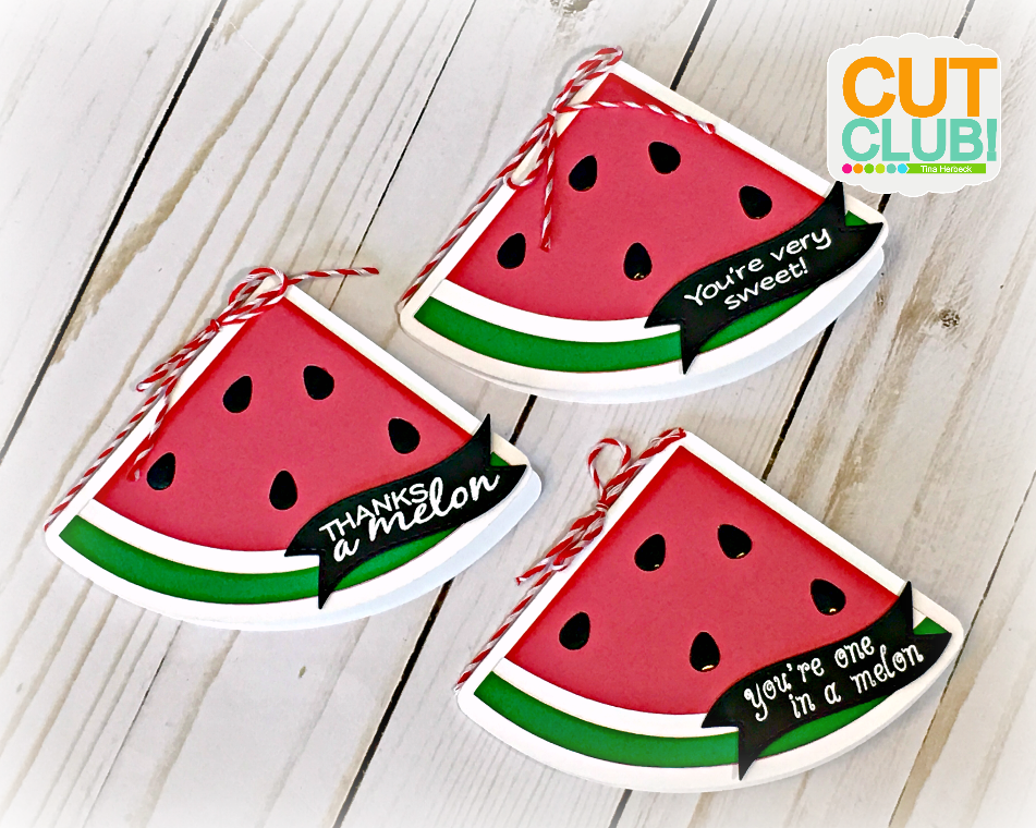 The Scrappin Rabbit: Watermelon Shaped Note Cards