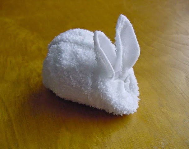 Towel Origami Rabbit Craft Art Ideas Towel Origami Rabbit Craft Art Ideas