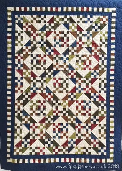 Fabadashery Longarm Quilting: Paintbox Crossing Quilt made by Tricia