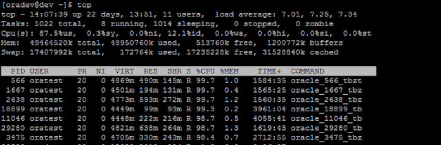 Oracle Apps Dba Cpu Utilization Analyze And Find Running Query Concurrent Using Os Pid