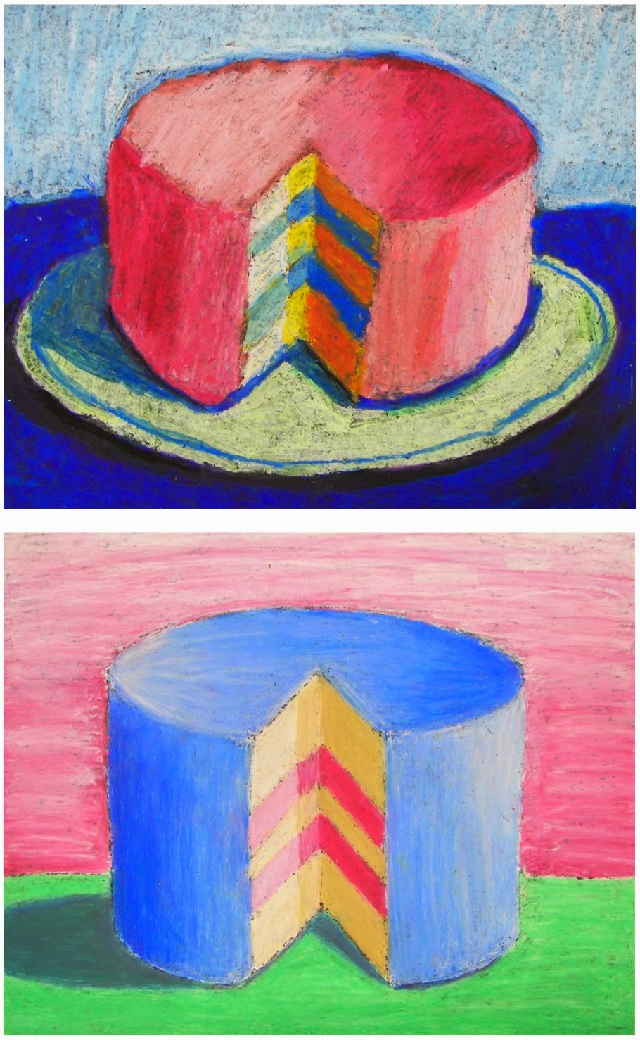 The Rolling Artroom: Wayne Thiebaud Cakes (7-12 Grade General Art)