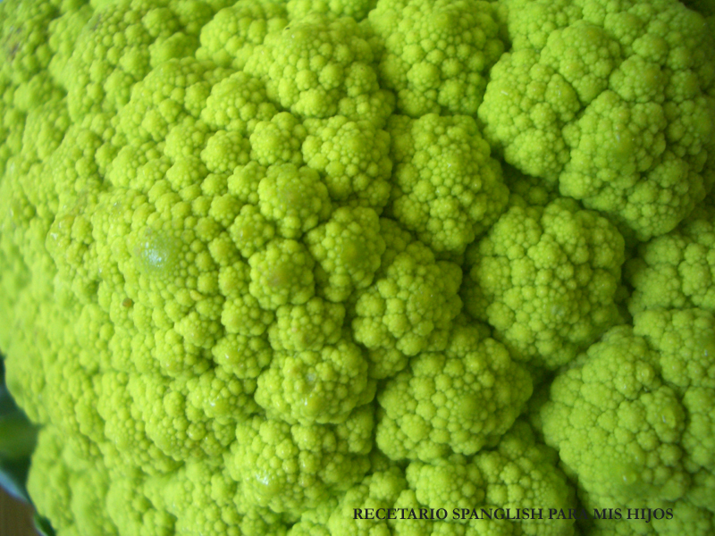 Recetario Spanglish para mis hijos: Ensalada de broccoflower o coliflor ...
