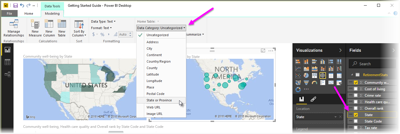 Como usar as visualizações de mapa no Power B.I.? - TechNote Inc.