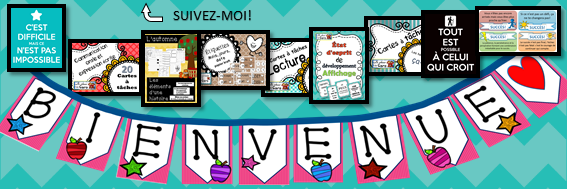 la classe de caro.: Bannière "BIENVENUE"