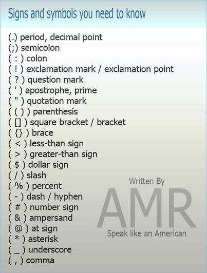Punctuation Marks List Of Important Punctuation Marks In