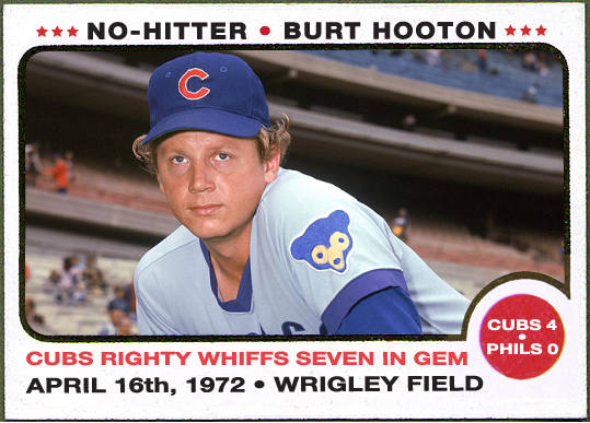 WHEN TOPPS HAD (BASE)BALLS!: NO-HITTERS SPECIAL SUB-SET: BURT HOOTON ...