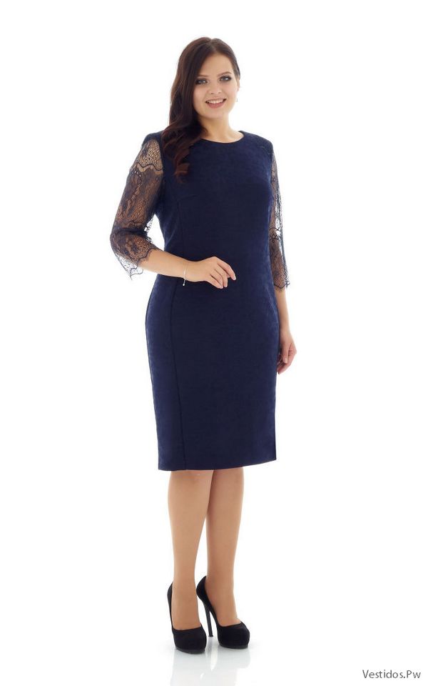 Vestido Azul con Negro ¡43 Bonitos Diseños! | Vestidos | Moda 2019 - 2020