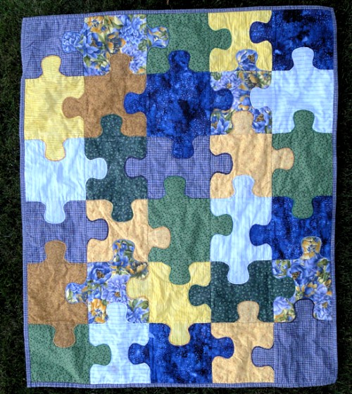 Quilt Today: Jigsaw Puzzle Baby Quilt - Free Pattern