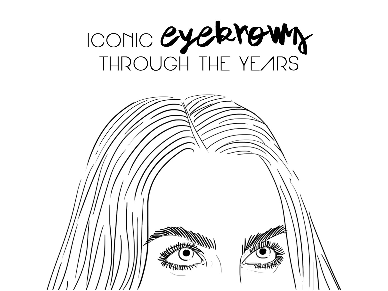 ICONIC EYEBROWS THROUGH THE YEARS - Behind the lines