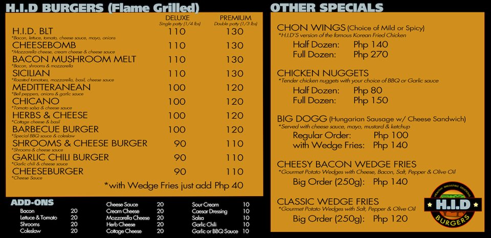 SLEEP. GET LOST. DISAPPEAR: FOODIE: HID BURGER