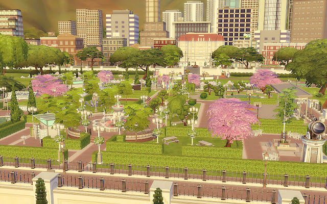 Downtown Park - The Sims 4 - Via Sims